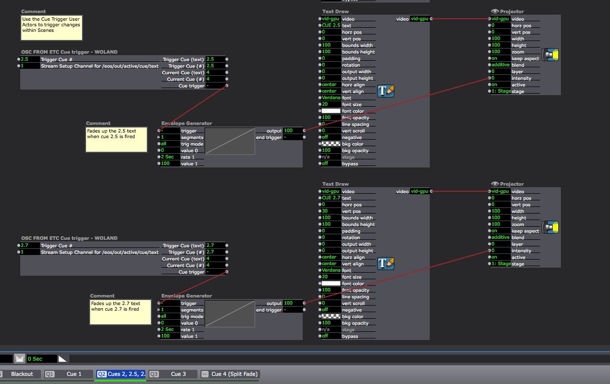 Triggering Isadora 3 with OSC from an ETC ION/Nomad | TroikaTronix Forum